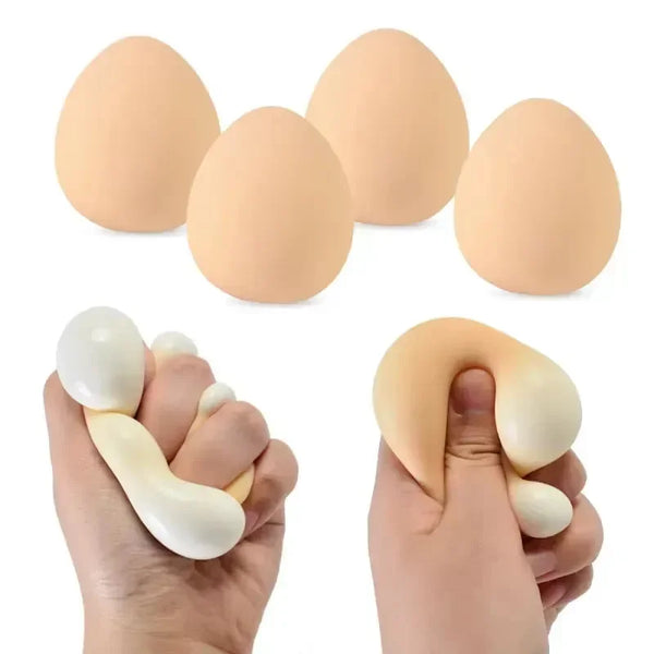 Egg-cellent Relief Squishy Egg Toy