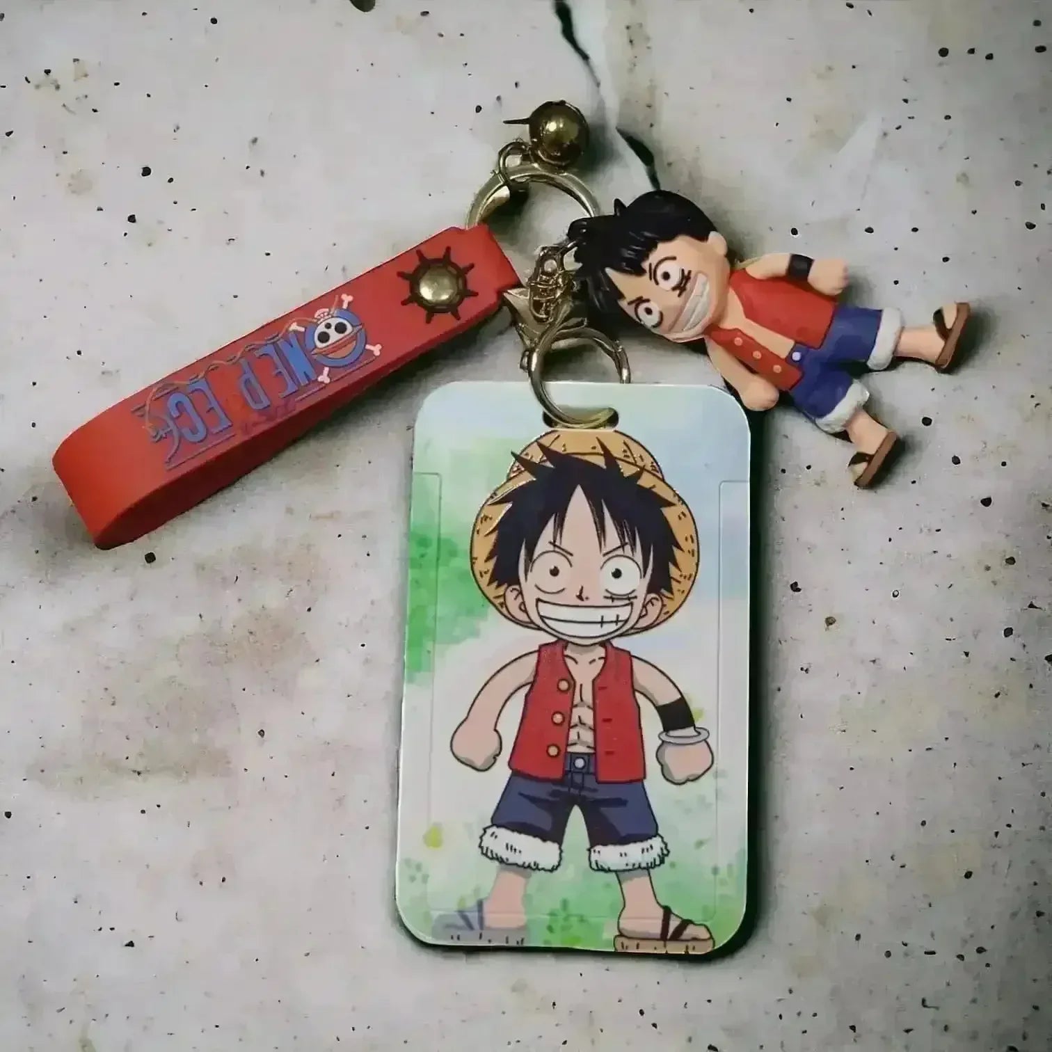 One Piece Luffy ID Card Keychain