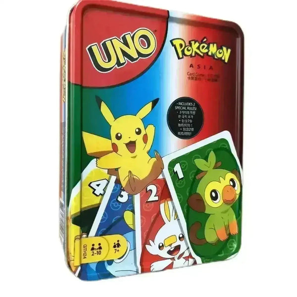UNO Pokemon Limited Edition Tin Box Card Game with Special Rule