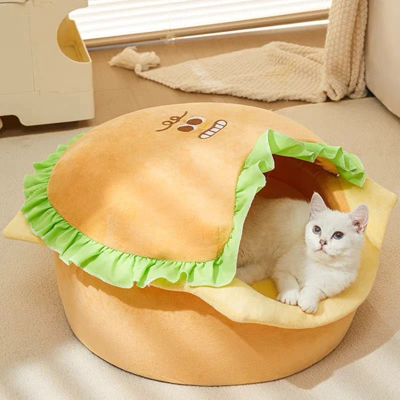 Cozy Purr-ger Cat Pod
