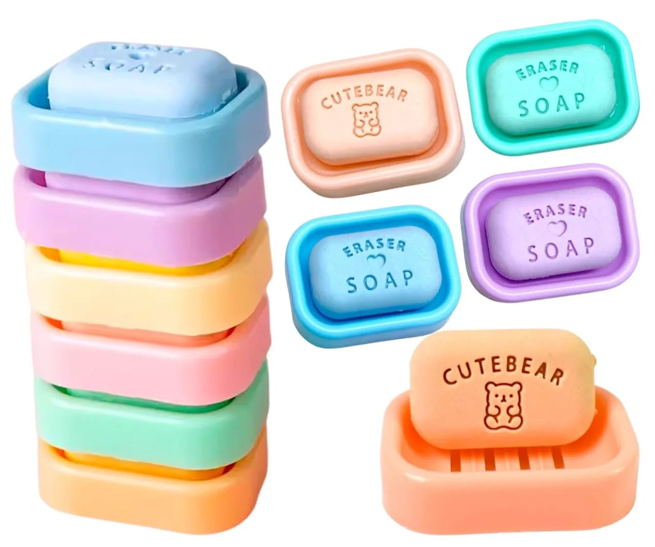 Mini Spa Bathing Soap Eraser Set