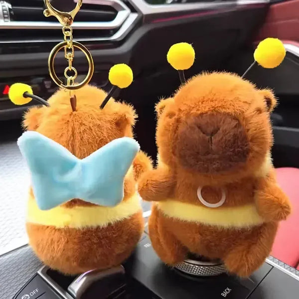 Buzz Capy Bee-Winged Keychain