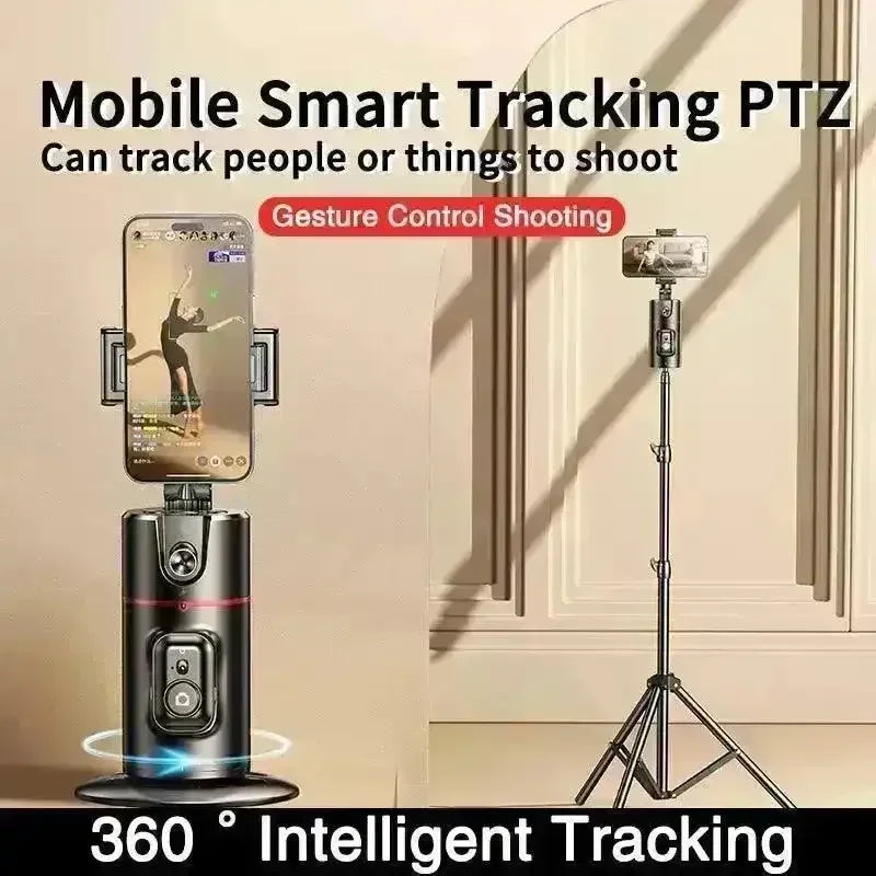AI Smart Gimbal 360° with Auto Face Tracking