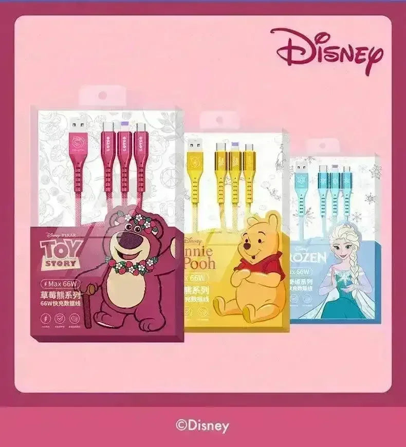 Disney 3-in-1 Fast Charging Data Cable