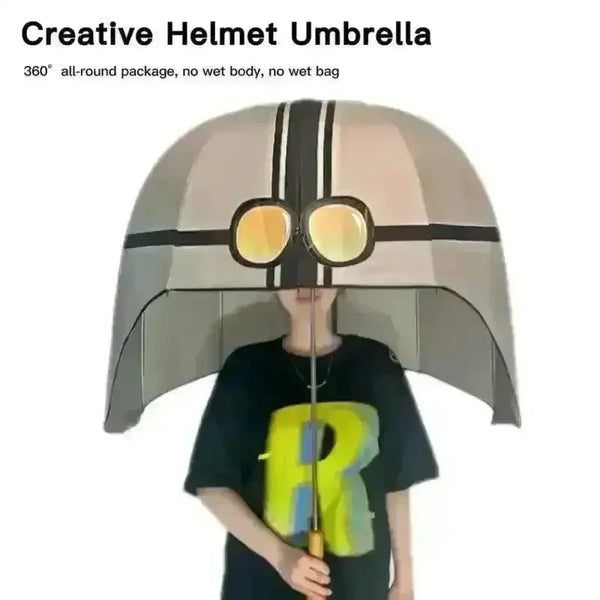 HeadGuard 360 Novelty Helmet Shaped Umbrella