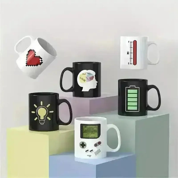 Heat Sensitive Colour Changing Ceramic Mugs