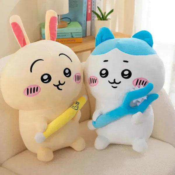 Jiyi Kawa Cat and Rabbit Plushies