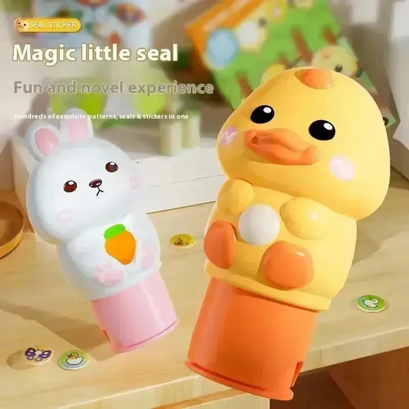Magic Velcro Cartoon Stamp Set