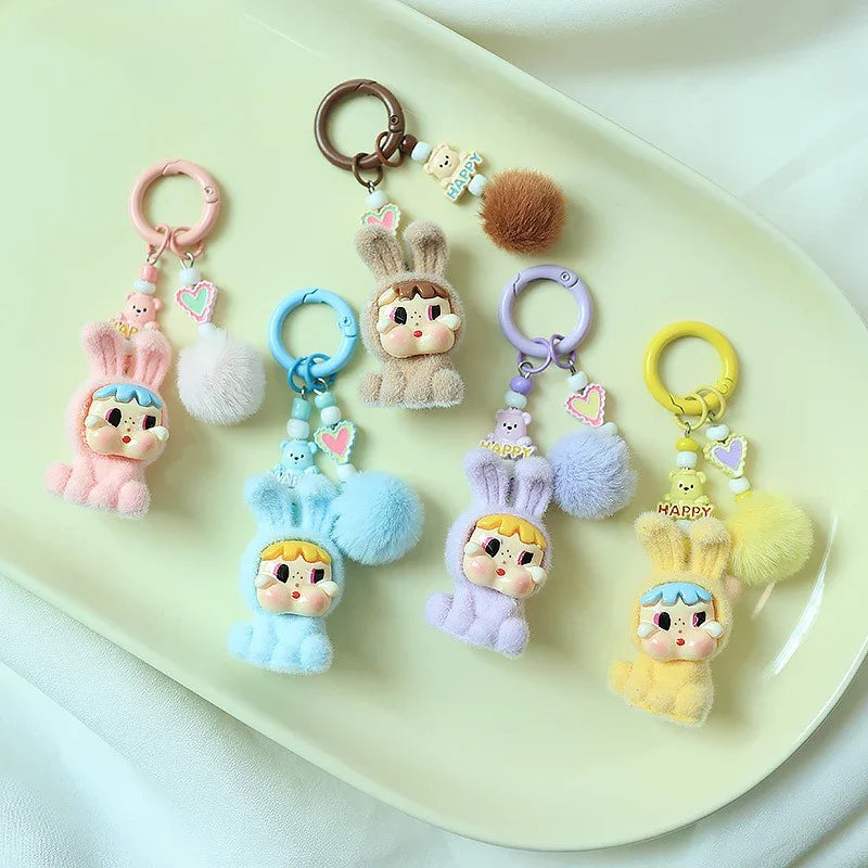 Cry Baby Velvet Tears Flocked Keychain