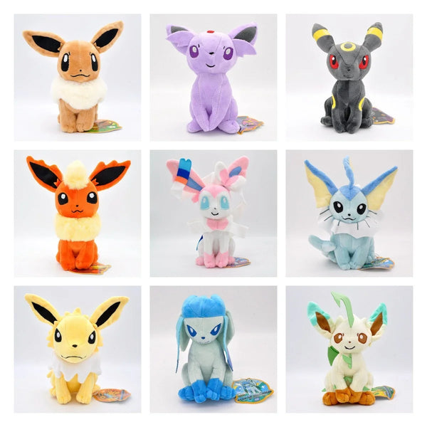 Cute 20 cm Eevee Pokemon Evolution Plushies