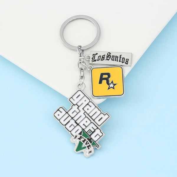 GTA Five Metal Keychain