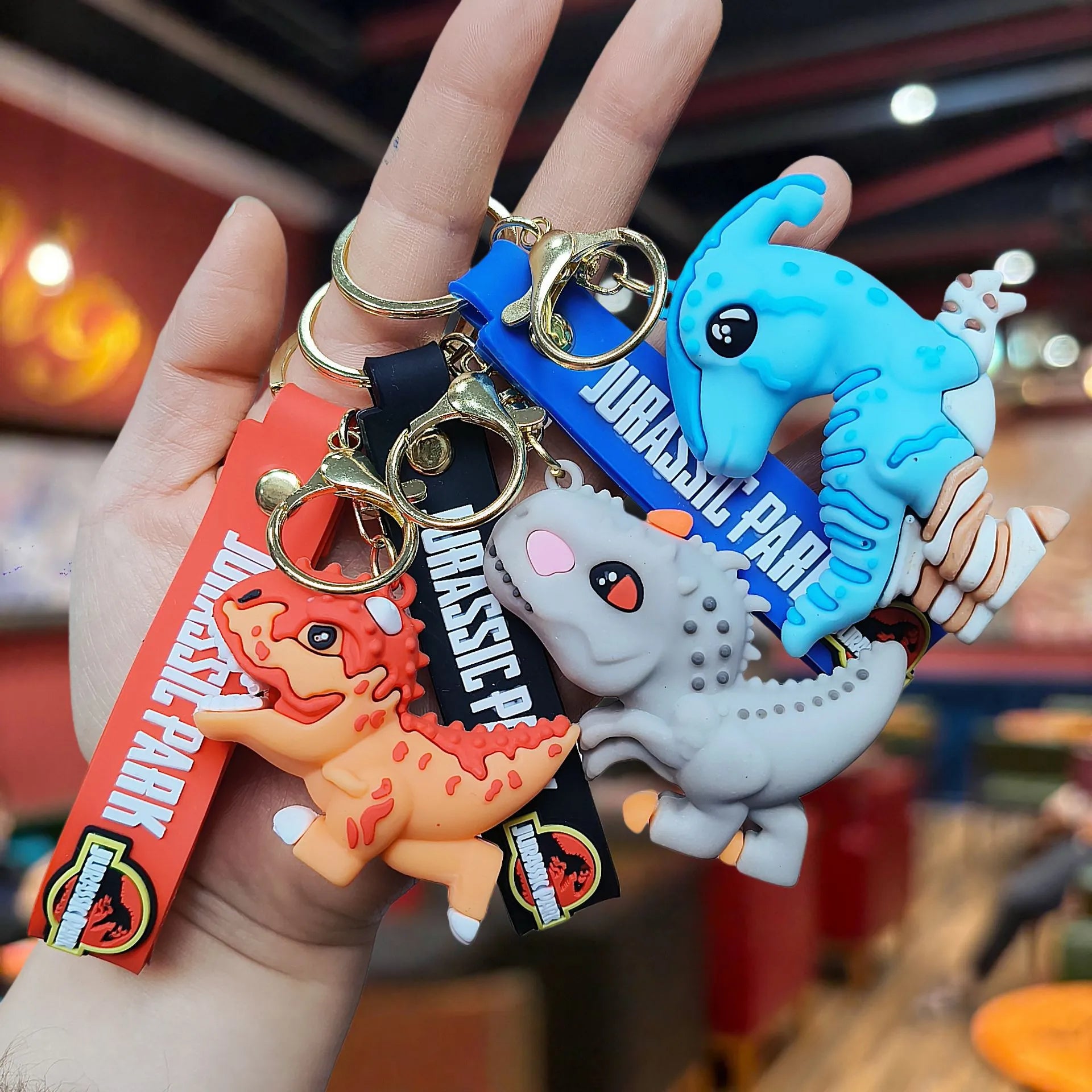 Jurassic Park Roaring Relic Keychain