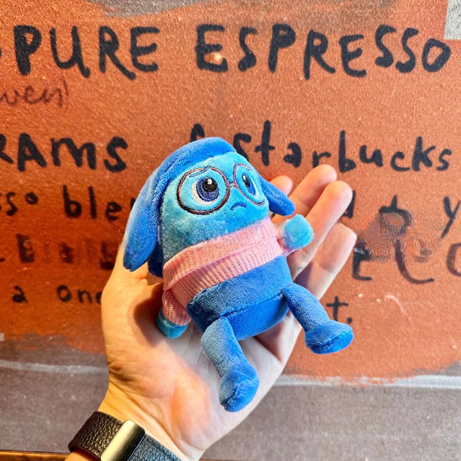 Inside Out Sadness Plush Keychain