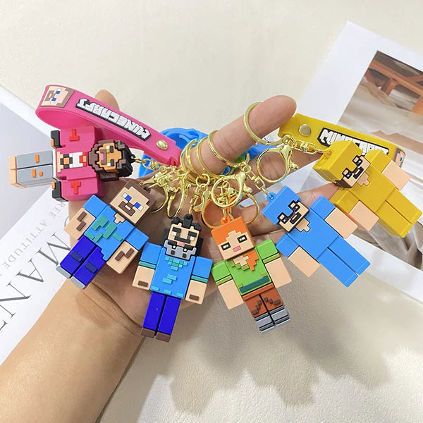 Minecraft Overworld Blockbuster Keychain