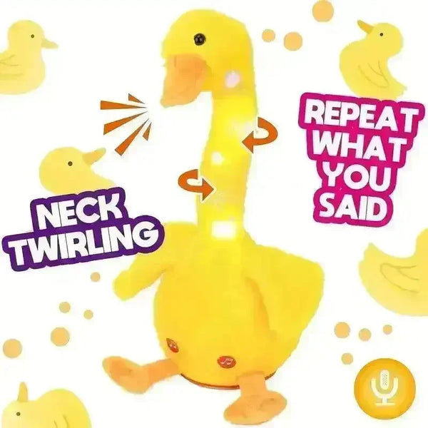 Interactive Yellow Duck with Moving Neck & Repeating Words