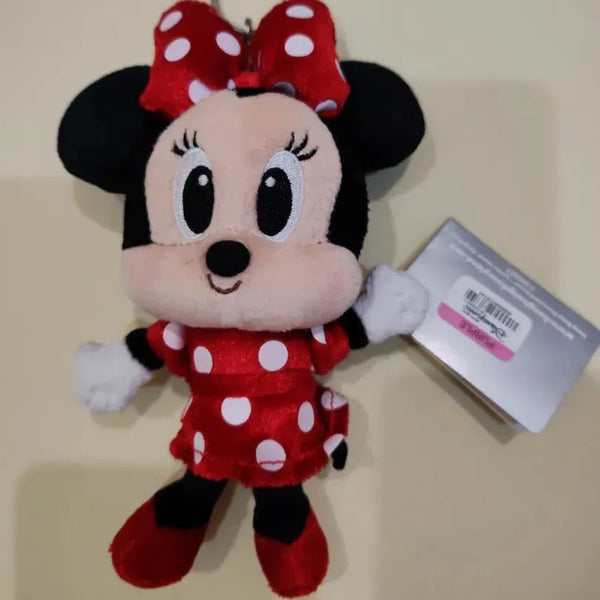 Polka Dot Minnie Mouse Plush Keychain